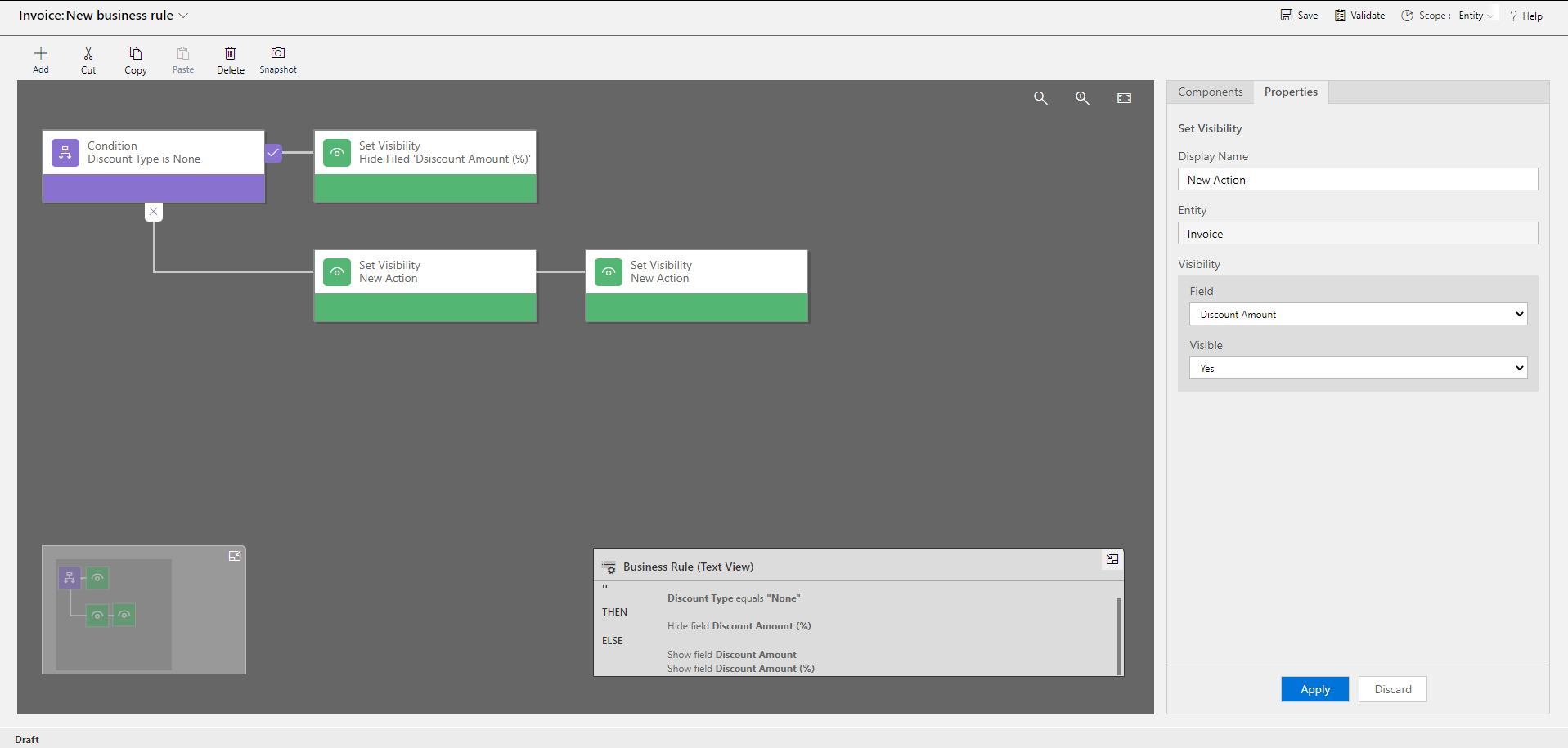 How to Apply Business Rules to the Model-driven Forms