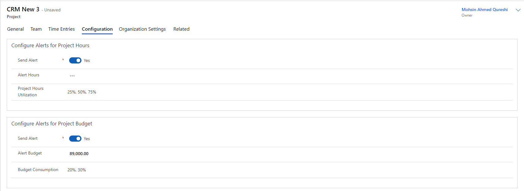 Model-driven forms Tab View