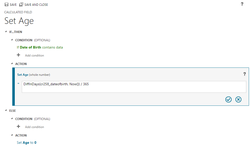 Calculated Fields in Model Driven App