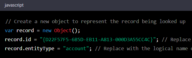 How to set lookup fields using JS