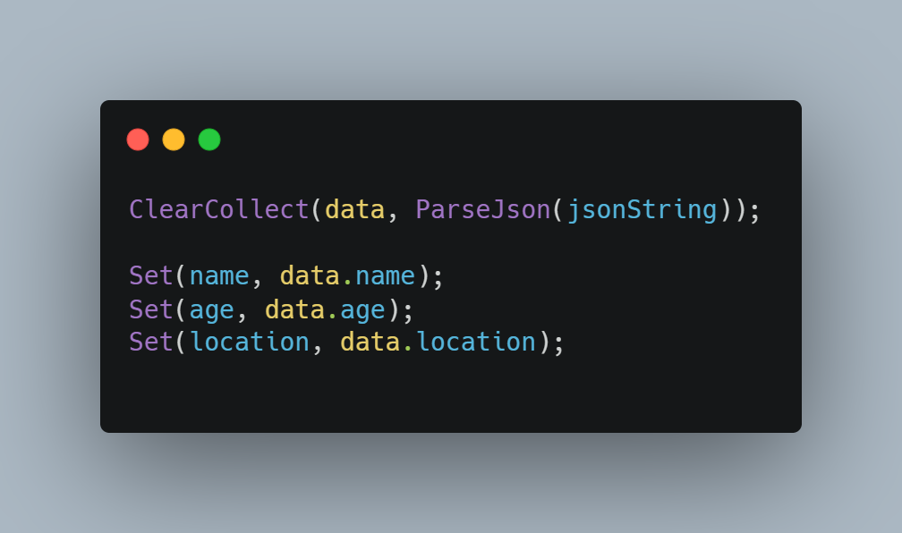 How to use ParseJson function in Canvas Apps