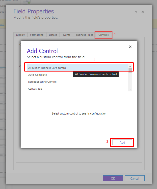 Use Business Card Reader Control to scan your Contacts Information