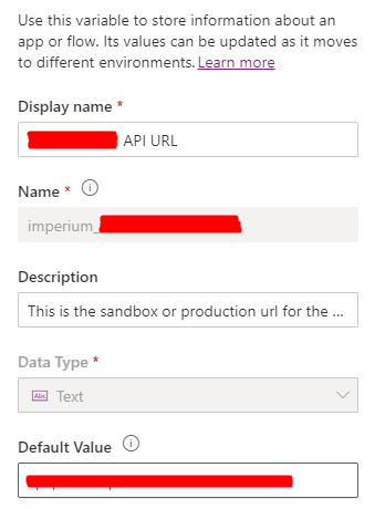 Use environment variables in solution custom connectors