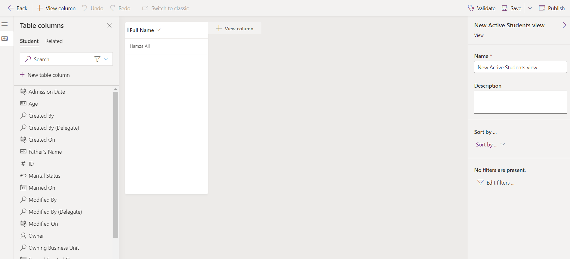 How to Create and Configure Views in Model Driven App Part II