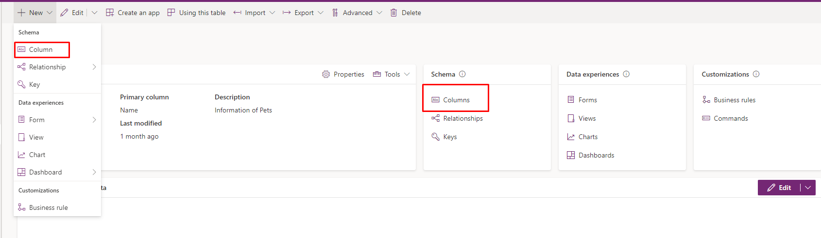How to Create Tables in Microsoft Dataverse