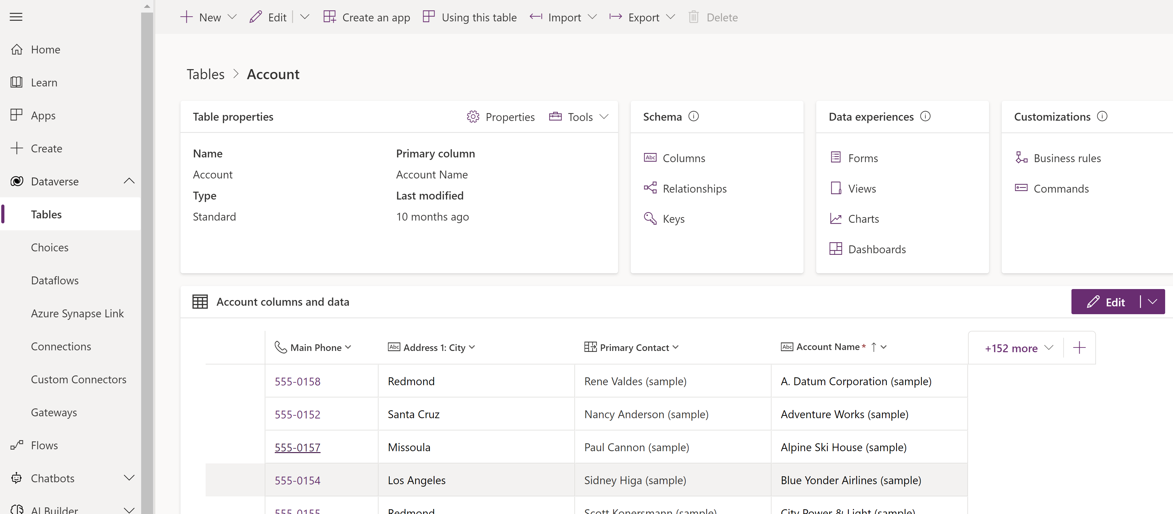 W To Create Tables In Microsoft Dataverse