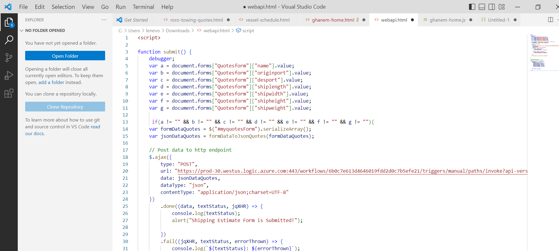 SEND FORM DATA ON EMAIL USING HTTP TRIGGER POWER AUTOMATE FLOW