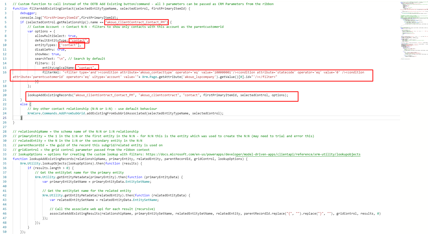 Filter the N-N subgrid lookup on Model Driven App
