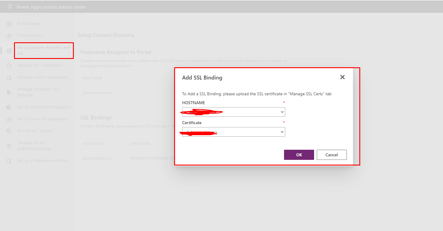 How to set up Custom Domain for PowerApps Portals
