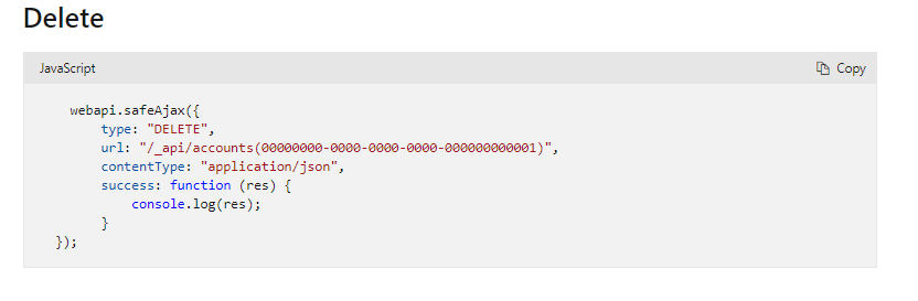 Power Apps Portal Web API